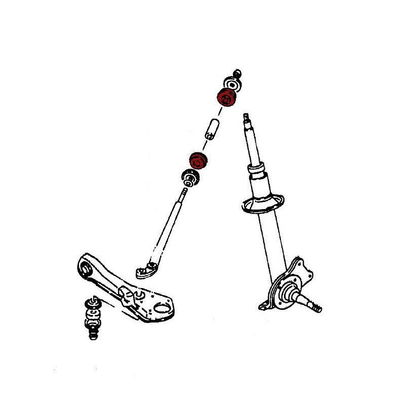 OEM tension compression strut rod bushing (240Z 260Z 280Z 280ZX)