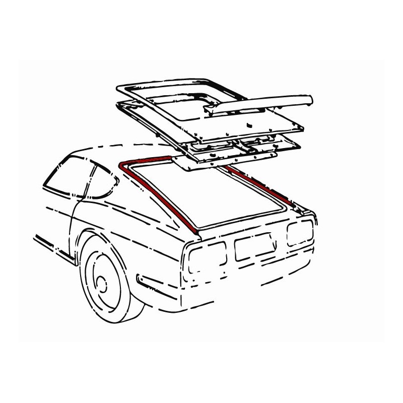 Hatch outer seal (240Z 260Z 280Z)