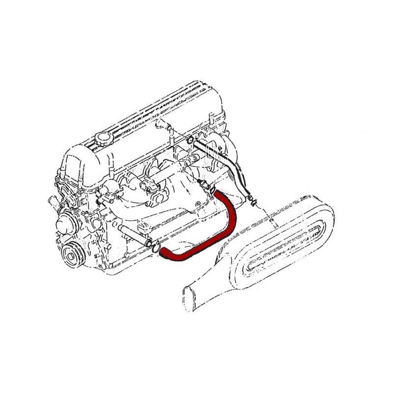 OEM Crankcase PCV vent hose (240Z 260Z)