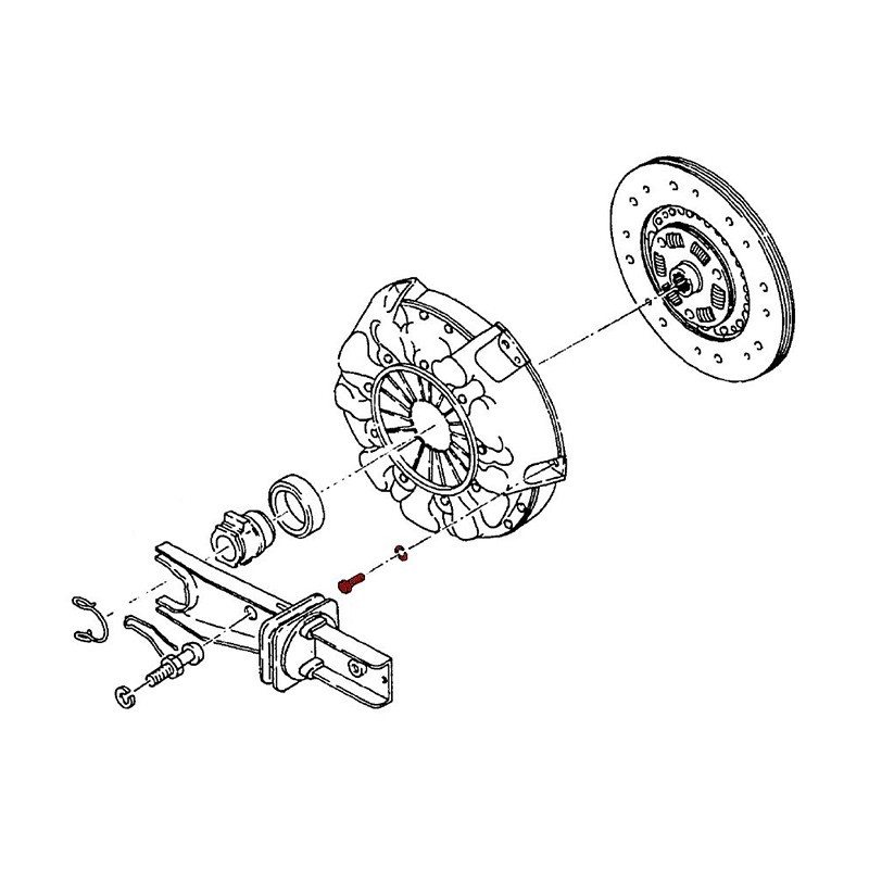 OEM Clutch pressure plate bolt + spring washer(240Z 260Z 280Z 280ZX)