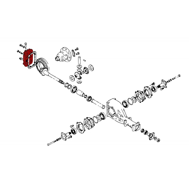 OEM Differential rear cover R180 (240Z 260Z 280Z 280ZX)
