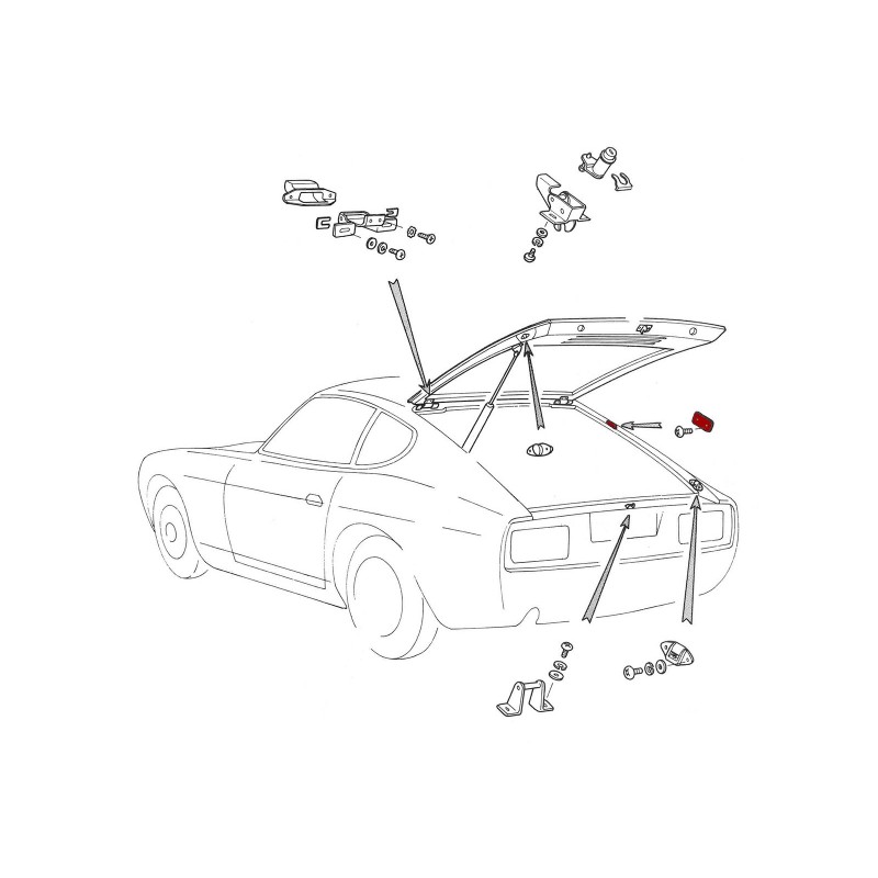 OEM hatch rubber bumper stop (240Z 260Z 280Z)