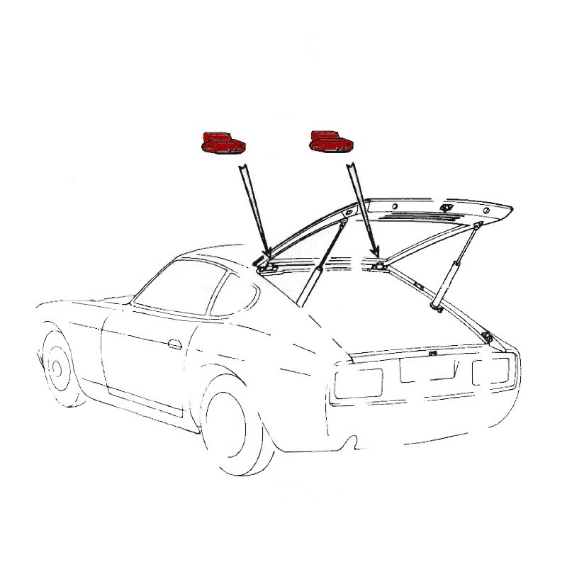Hatch hinge rubber seal (240Z 260Z 280Z)