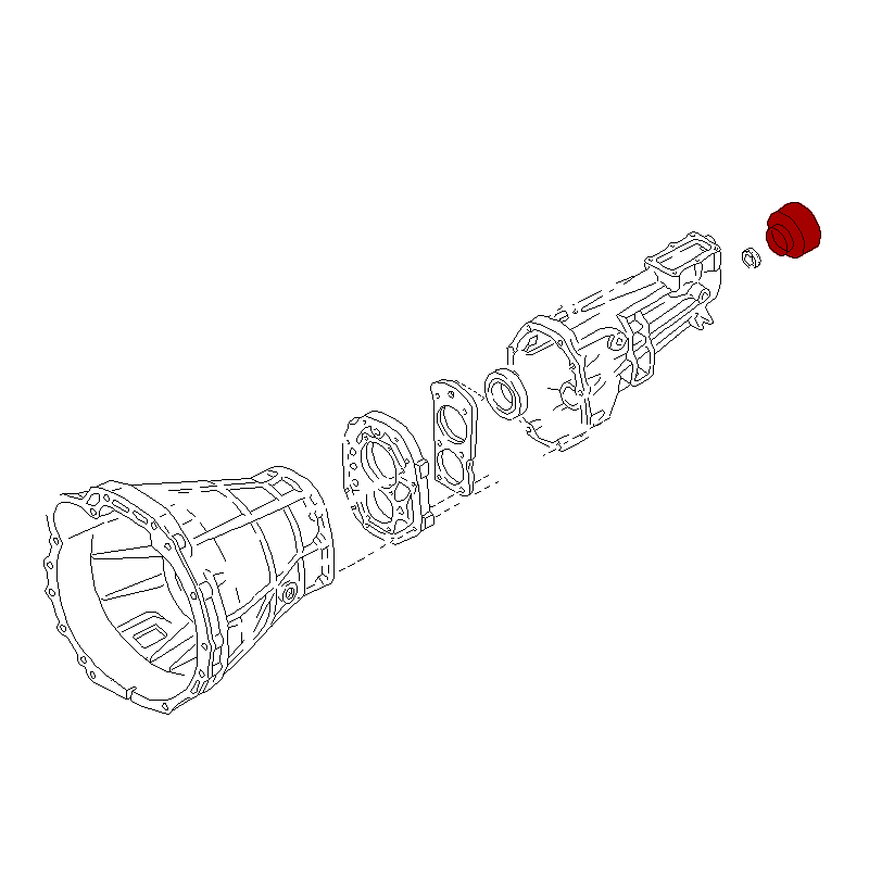 OEM Transmission extension dust cover (S13 / S14 gearbox)