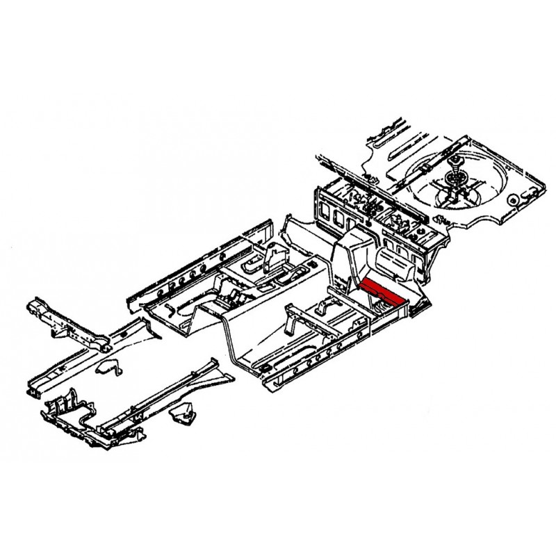 LEFT REAR FLOOR BOARD (240Z)
