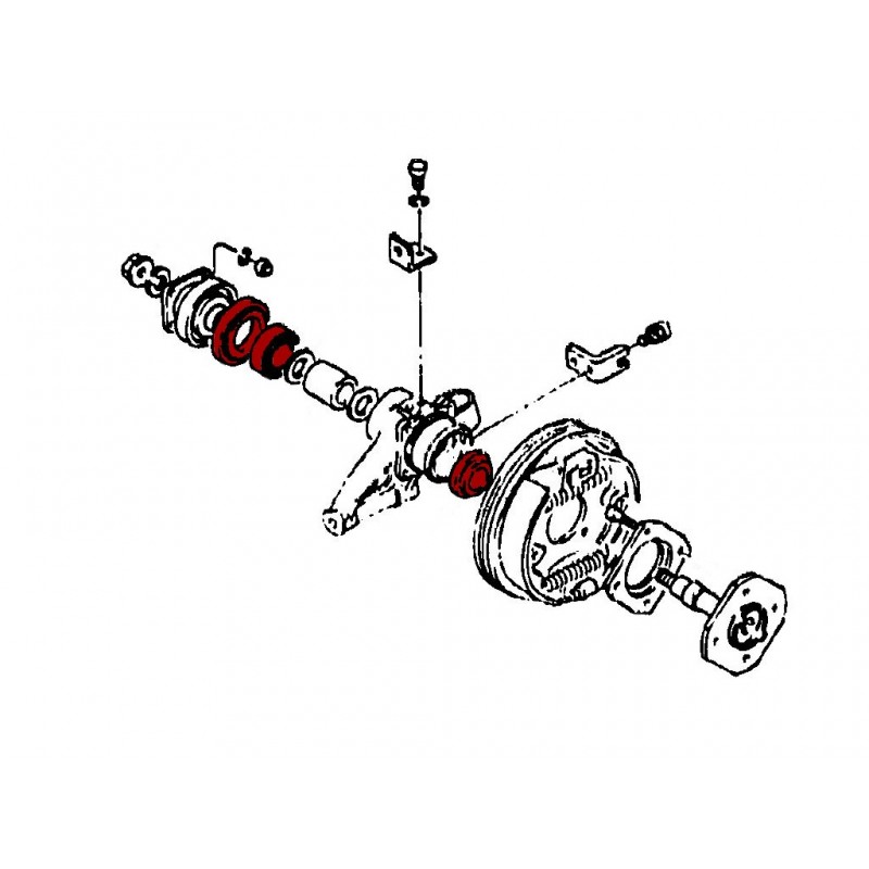 Rear wheel bearings kit (240Z 260Z 280Z)